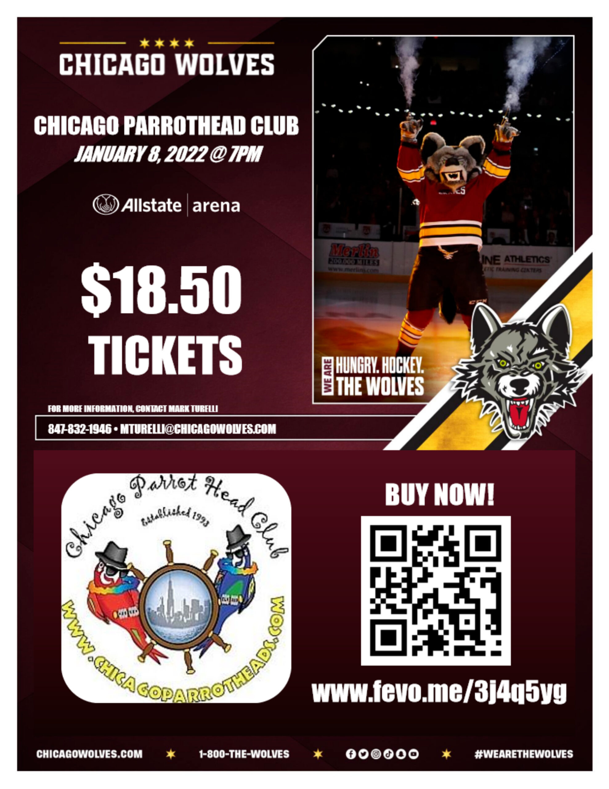 Chicago Wolves Game! - Chicago Parrot Head Club