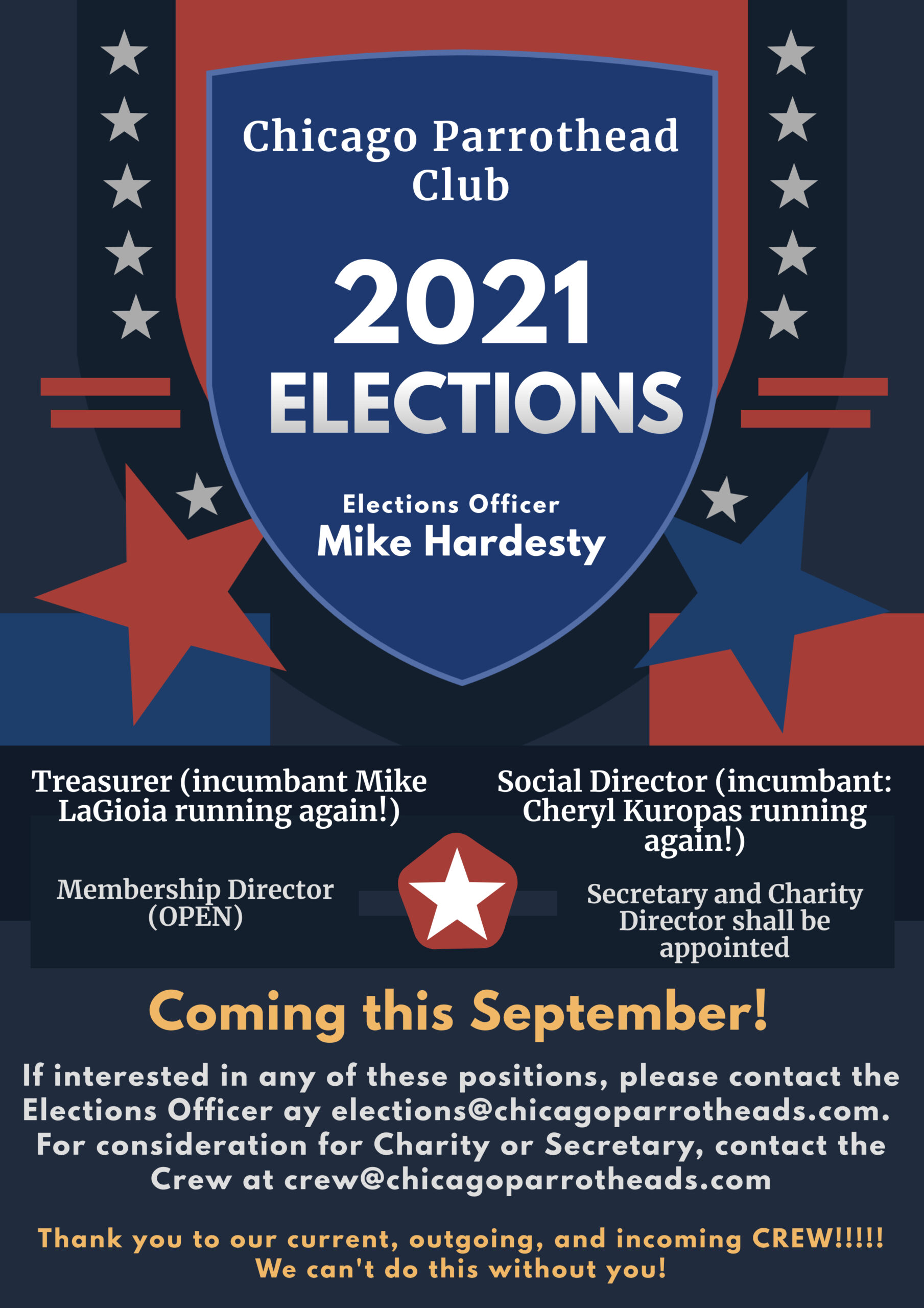 2021 Club Elections – Chicago Parrot Head Club